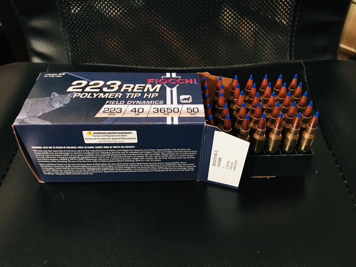 Fiocchi 223 Rem. Polymer Tip 40 Gr 50 Rounds .223 Rem. For Sale at ...